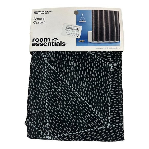 Room Essentials | Bath | Constellation Shower Curtain Gray Black Room ...